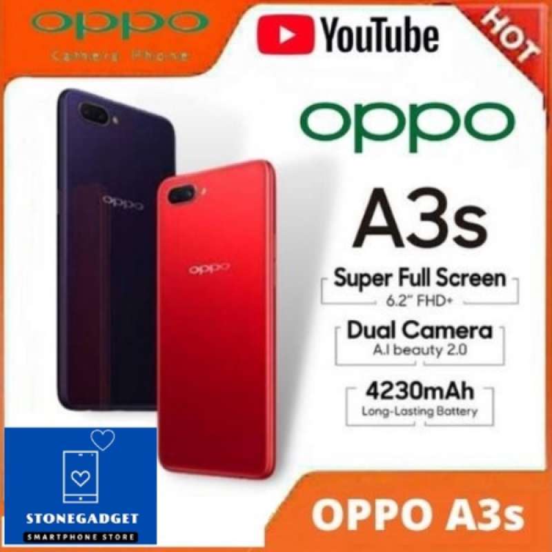 Jual Oppo A3s Ram 6/128gb Garansi 1 Tahun New Original - Biru Di Seller Stonegadget - Pejagalan ...