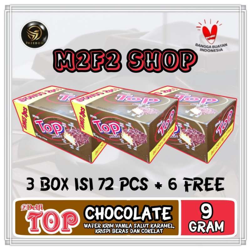 Promo Delfi Wafer Top Chocolate Original Crispy | Cokelat - 9 gr ...