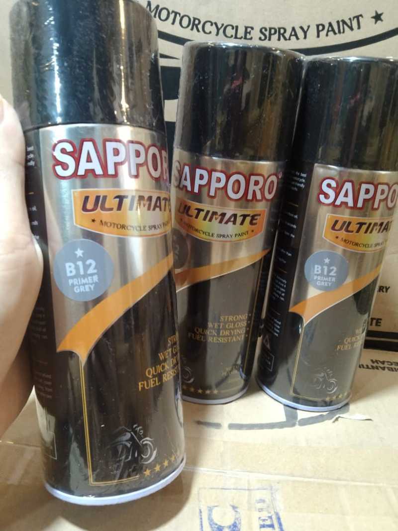 Jual pilok pilox cat semprot sapporo saporo ultimate b12 primer grey ...