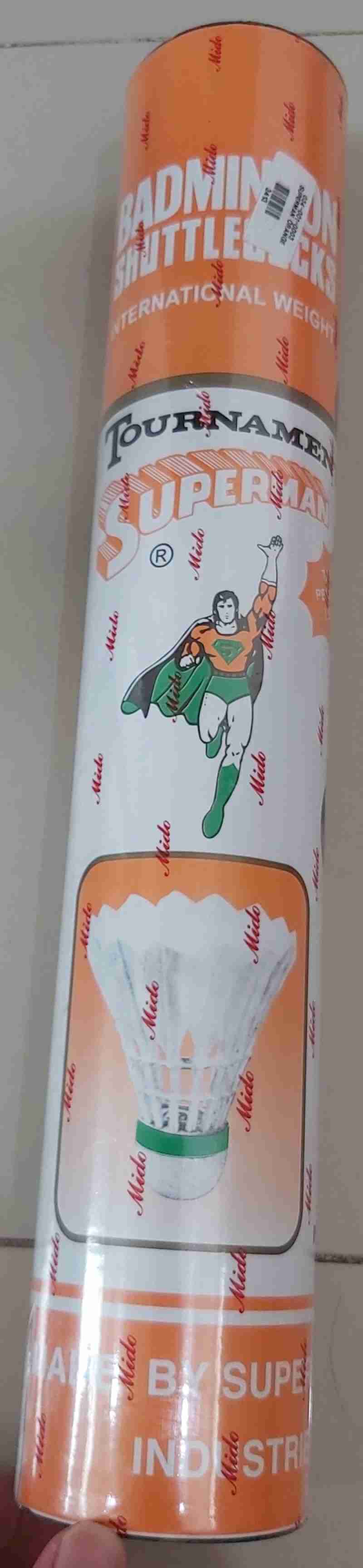 Jual Shuttlecock Kok Badminton Bulu Tangkis Superman Orange Baru ...