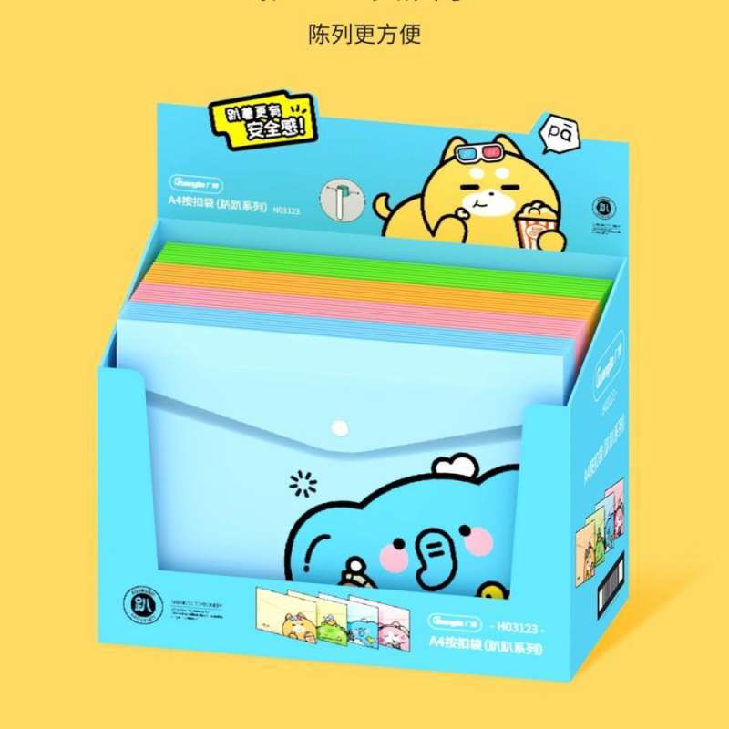 Jual Expanding FIle Colour Import / Map Plastik Warna Lucu - Hijau di ...