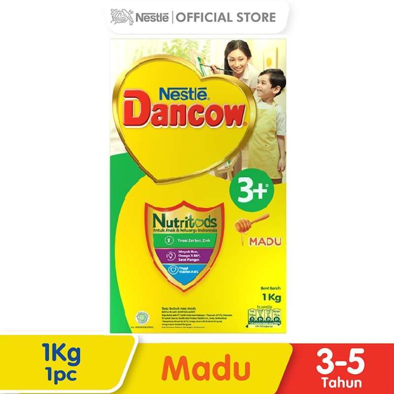 Jual NESTLE DANCOW 3+ Susu Pertumbuhan Rasa Madu 3-5 tahun Box 1Kg di ...
