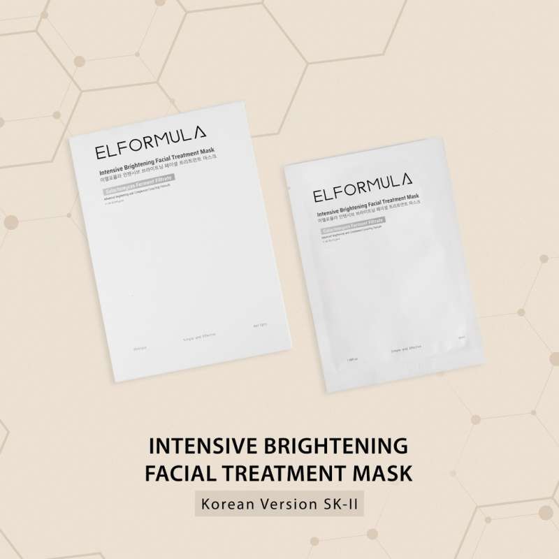 Jual Elformula 28 Days Intensive Brightening Facial Treatment Sheet ...