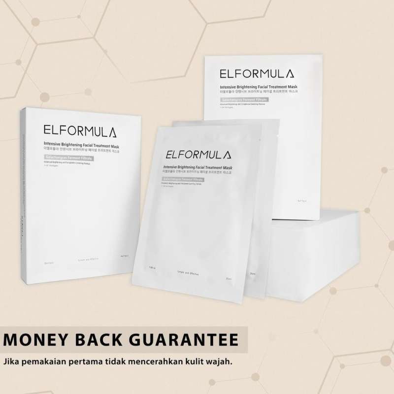 Jual Elformula 28 Days Intensive Brightening Facial Treatment Sheet ...