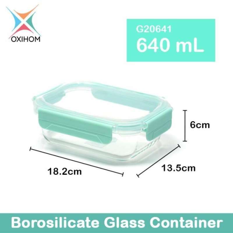 Jual Queen Kotak Tempat Makan Kaca Glass Food Container Kedap Udara G2 ...