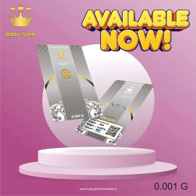 Jual Baby Gold New Reguler Series 0.001 Gram Kemasan Pvc Termurah Emas ... Jual Baby Gold New Reguler Series 0.001 Gram Kemasan Pvc Termurah Emas ...