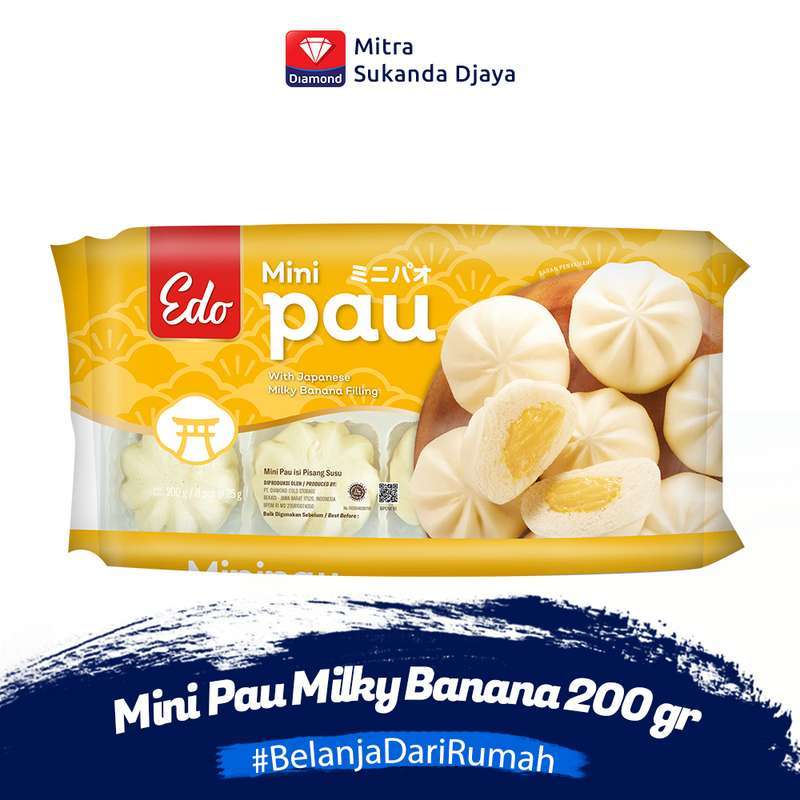 Jual EDO Mini Pau Japanese Milky Banana 200 gr di Seller Mitra Sukanda ...