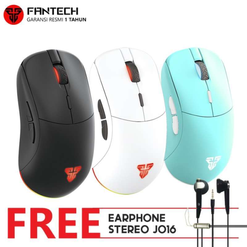 Promo Fantech Helios Xd3 Mouse Gaming Pro Wireless Rgb - Warna Mint ...
