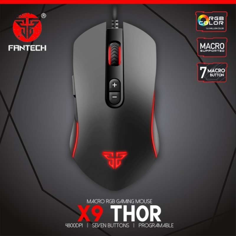 Promo Fantech Gaming Mouse X9 THOR Standart Macro Diskon 50% di Seller ...