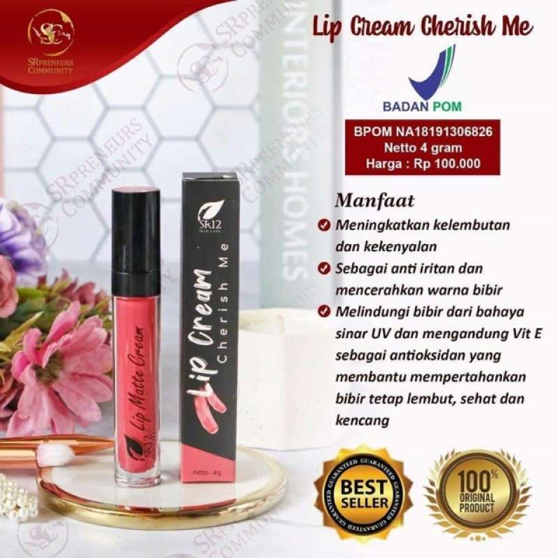 Jual LIP CREAM CHERISH ME SR12 / BIBIR CERAH TAHAN LAMA TAPI TIDAK MENOR - Multicolor di Seller ...