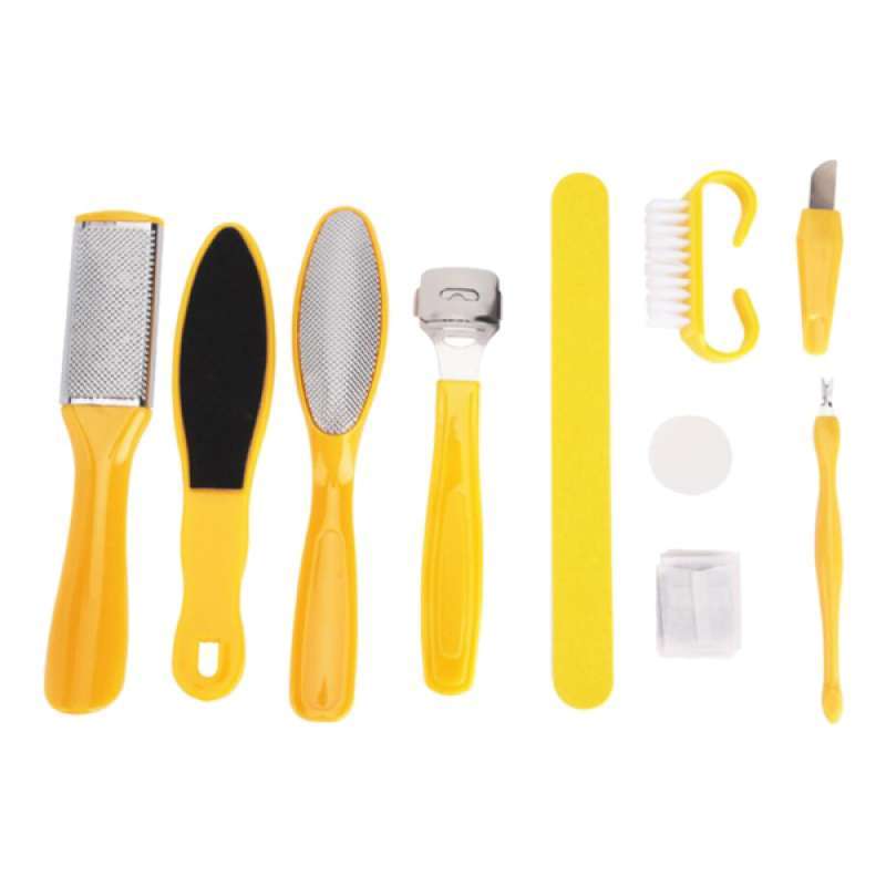 Jual Pedicure Set 10pc Foot File Kit Scraper Nails Feet Care Tools For ...