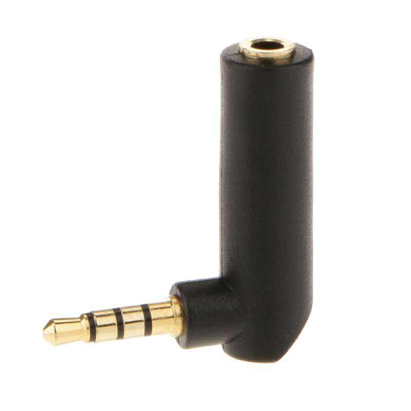 Promo 3.5mm Male to Female Audio Adapter Right Angled Jack Plug ...