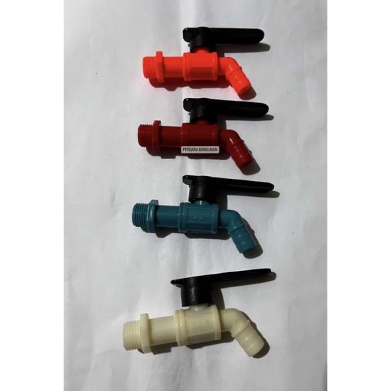 Jual KRAN PLASTIK 1/2 INCI / KRAN PVC di Seller Perdana Bangunan Medan ...