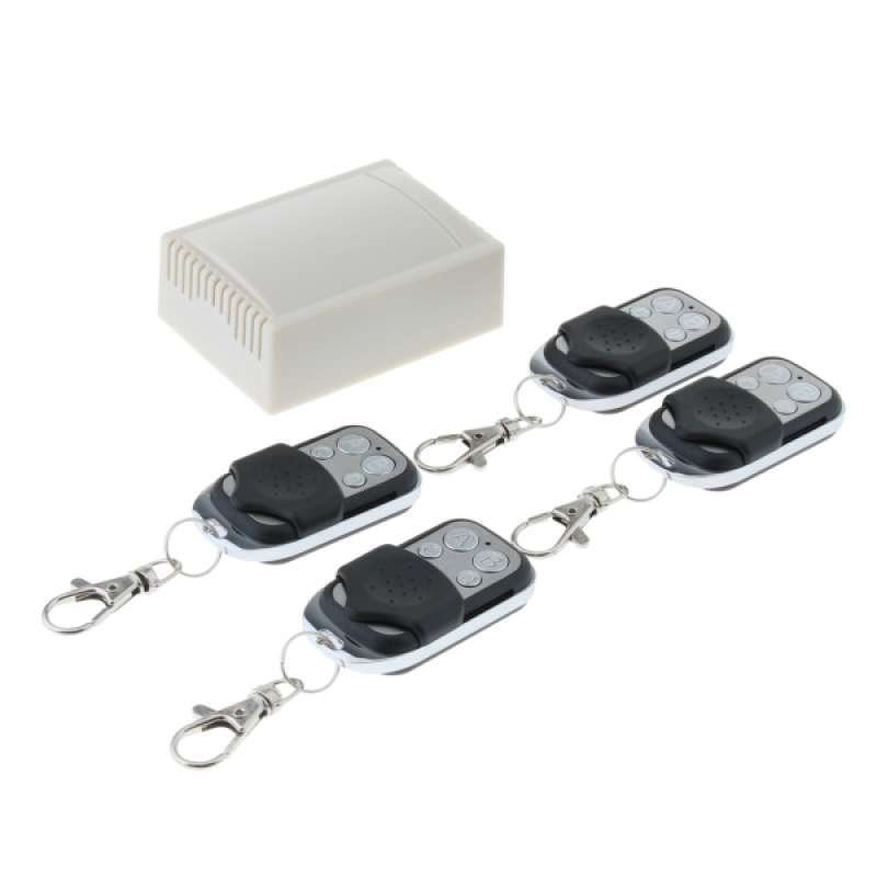 Promo 4 Channel Remote Control Switch Relay Receiver and 4 Transmitters ...