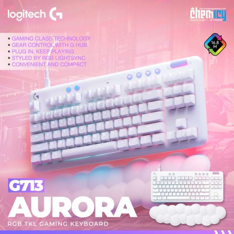 Jual Logitech G713 Aurora TKL RGB Mechanical Gaming Keyboard - Tactile ...