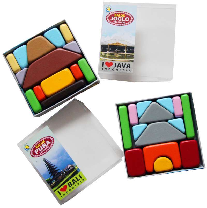 Jual CIL-CIL Balok Etnik bentuk Joglo Mainan Anak di Seller Cil-Cil ...