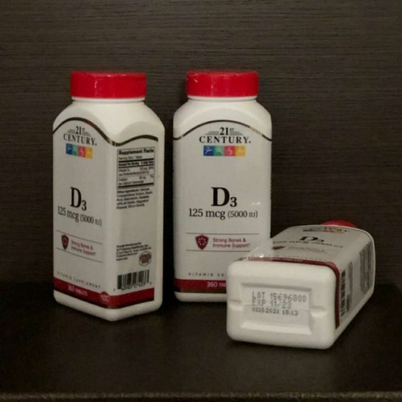Jual 21 St Century Vitamin D3 125 Mcg ( 5000 Iu ) 360 Tablets Di Seller ...