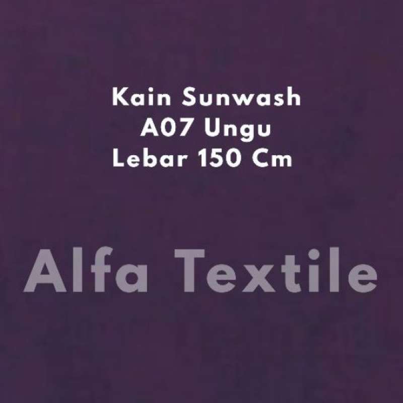 Jual Alfa Textile Kain Sunwash Polos Lebar 150 Cm Di Seller Umkm Toko ...