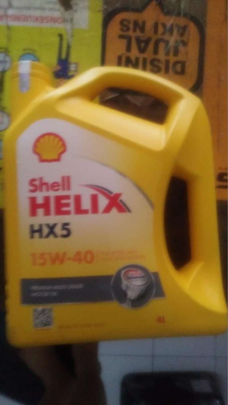 Promo Oli Mesin Mobil Shell Helix Hx5 15W-40 4 Liter Galon Original ...