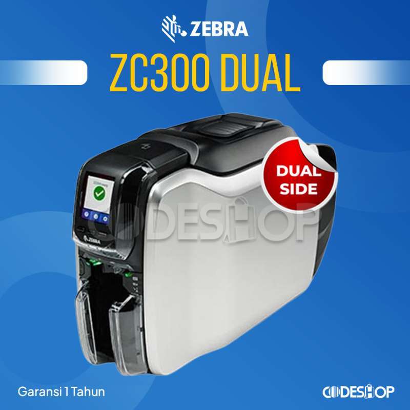 Jual Printer ID Card Zebra ZC 300 Dual Side Cetak Kartu Dua Sisi ZC300 di Seller Codeshop ...