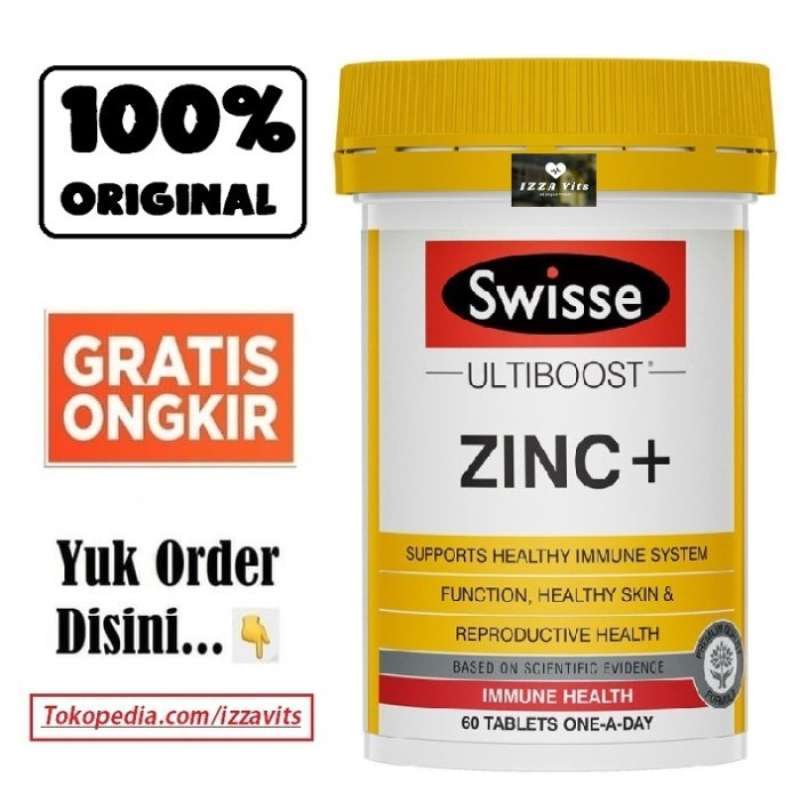 Promo Swisse Zinc + 60 Tab Vitamin Daya Tahan Tubuh & Kulit Swise Zink Plus Diskon 33% di Seller ...