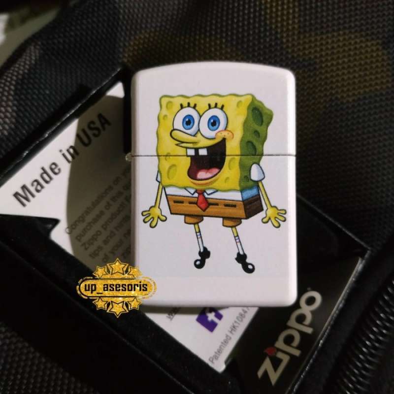 Promo zippo korek api custom gambar spongebob bisa request utk souvenir ...