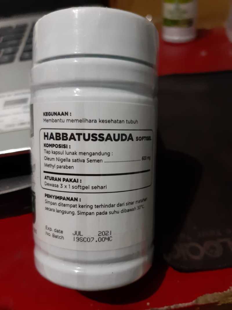 Jual Habbatussauda Kemasan Softgel Hpai Obat Dari Segala Macam Penyakit ...