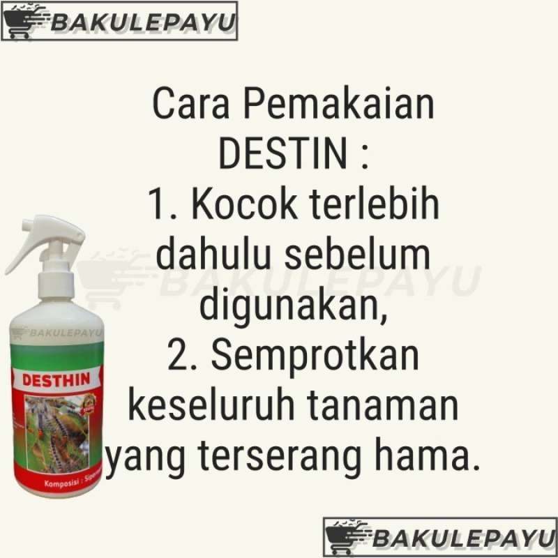 Promo DESTHIN OBAT PEMBASMI HAMA TANAMAN ULAT KUTU HAMA DAUN DESTIN ...