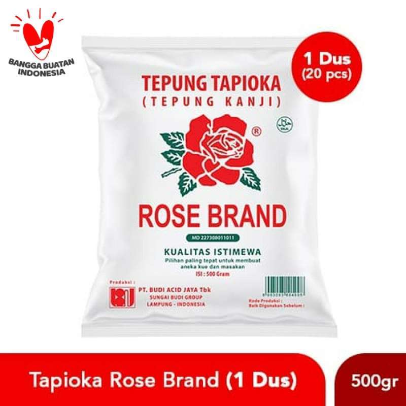 Jual Paket Tepung Tapioka Rose Brand 500 Gram (1 Dus) Di Seller Toko ...