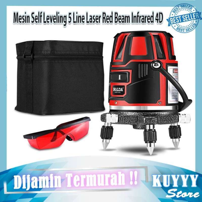 Promo HILDA MESIN SELF LEVELING 5 LINE LASER BEAM INFRARED 4D LD500 - MERAH Diskon 33% di Seller ...