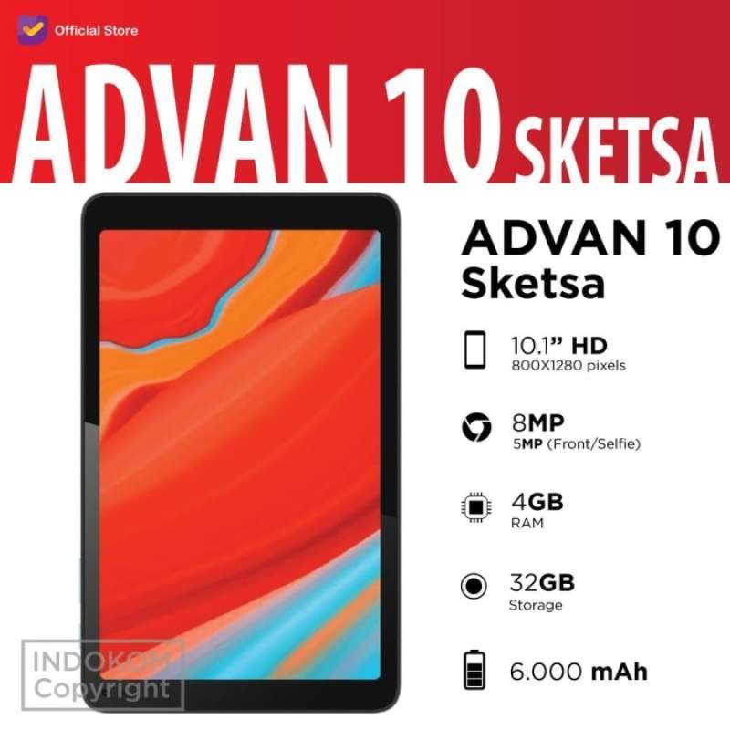 Jual Advan Tab Sketsa [4/32 GB] tablet only di Seller Indokom Official ...