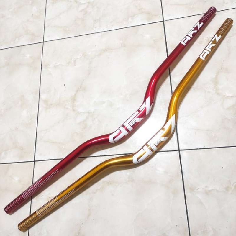 Jual Handlebar Stang Sepeda Mtb Arz Alloy Panjang 800mm Atau 80cm Os Oversize Warna Merah Dan ...