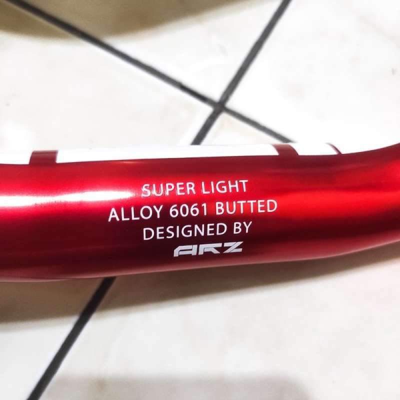 Jual Handlebar Stang Sepeda Mtb Arz Alloy Panjang 800mm Atau 80cm Os Oversize Warna Merah Dan ...