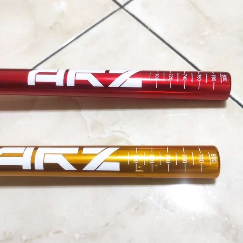 Jual Handlebar Stang Sepeda Mtb Arz Alloy Panjang 800mm Atau 80cm Os Oversize Warna Merah Dan ...