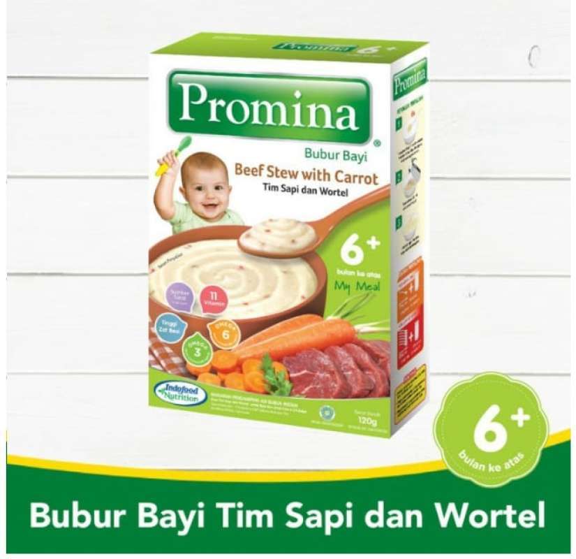 Jual Promina Bubur Bayi Tim Sapi & Wortel [120g] di Seller TOKO SUSU ...