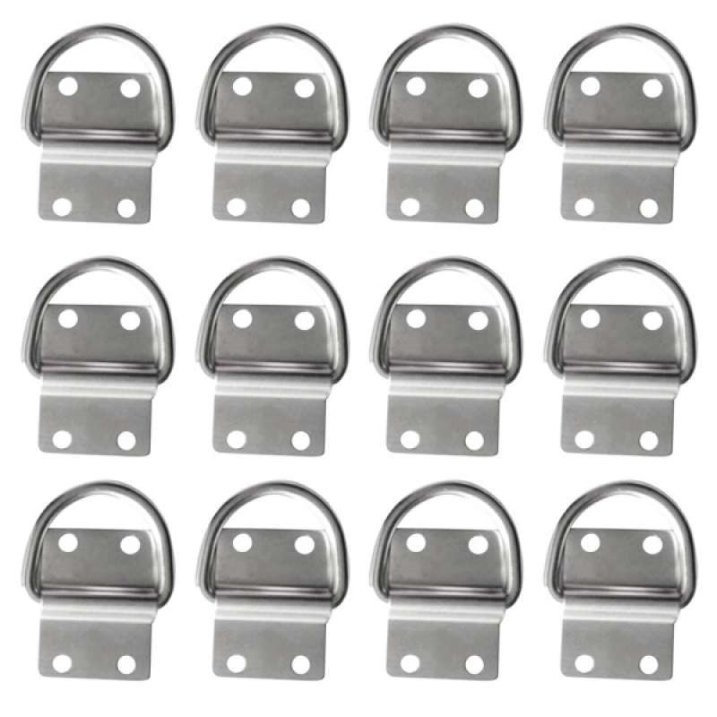 Promo 12x Lashing Ring Staple Cleat Tie Down Trailer Boat Rope Anchor ...