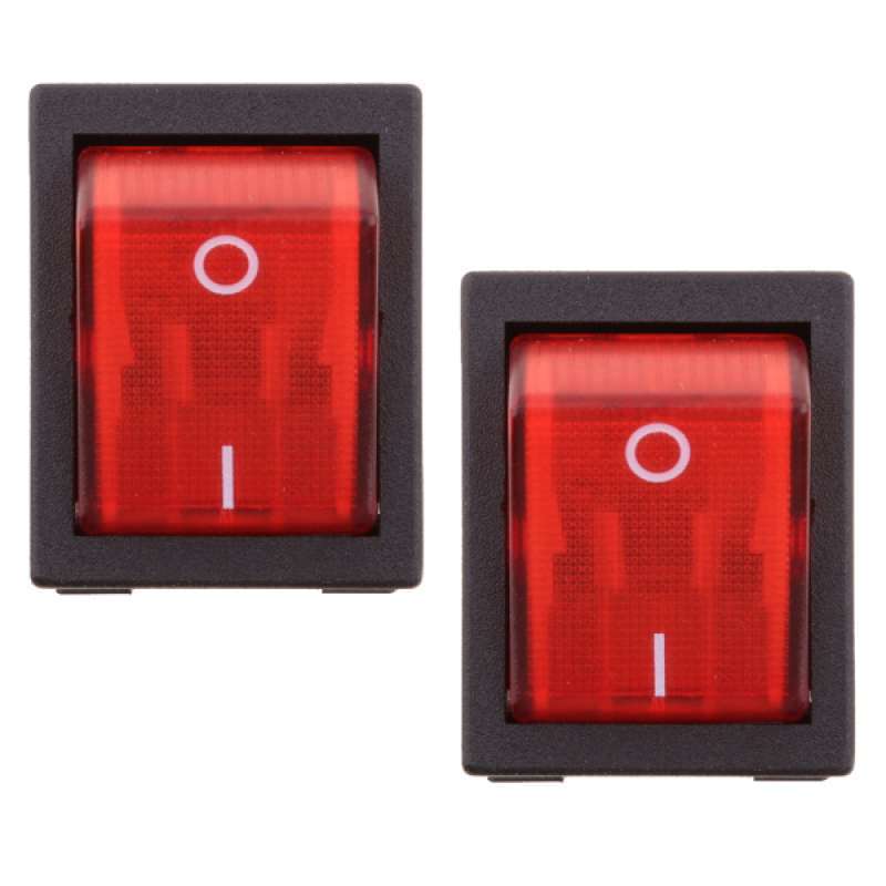 Promo Red light Button On - Off 4 Pins DPST Rocker Switch 20A 250V For ...