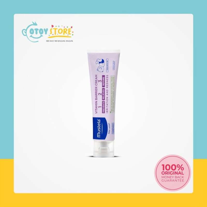 Jual Mustela Vitamin Barrier Cream 100 Ml Diaper Rash / Krim Ruam Popok ...