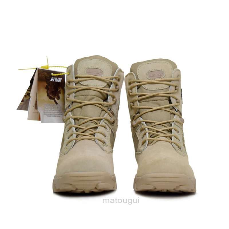 Jual Delta Force Sepatu Boots Kulit Import Dessert 516 Tinggi 8 Inch ...