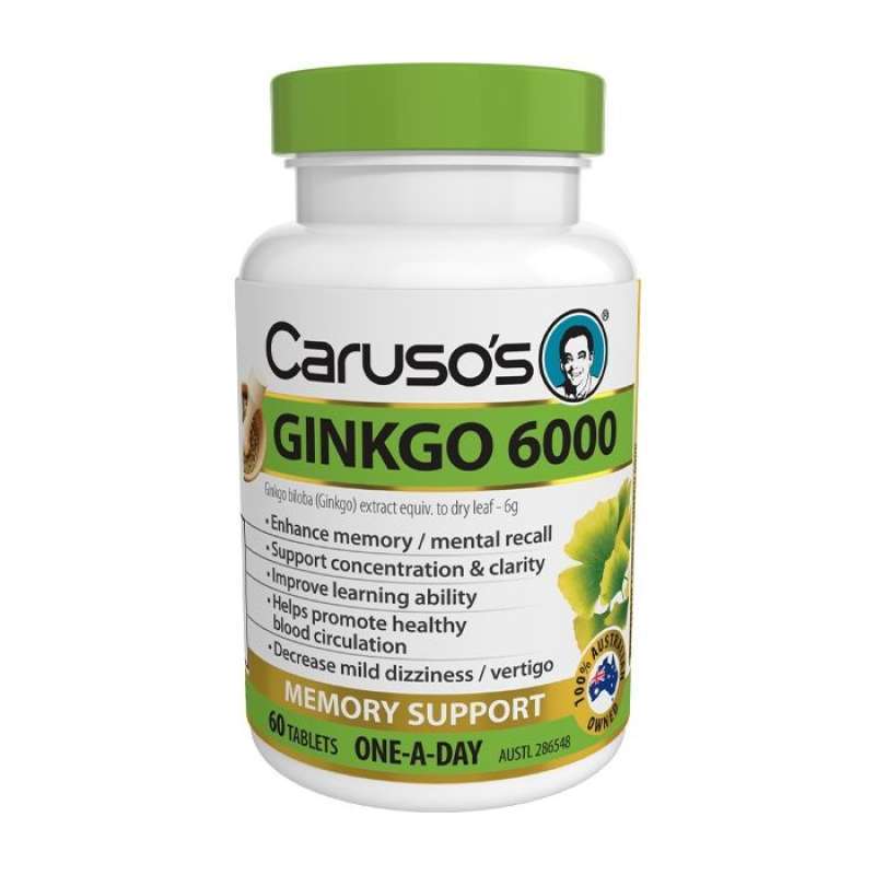 Jual Caruso's Ginkgo 6000 One A Day Tab X 60 Di Seller Global Shoppers ...