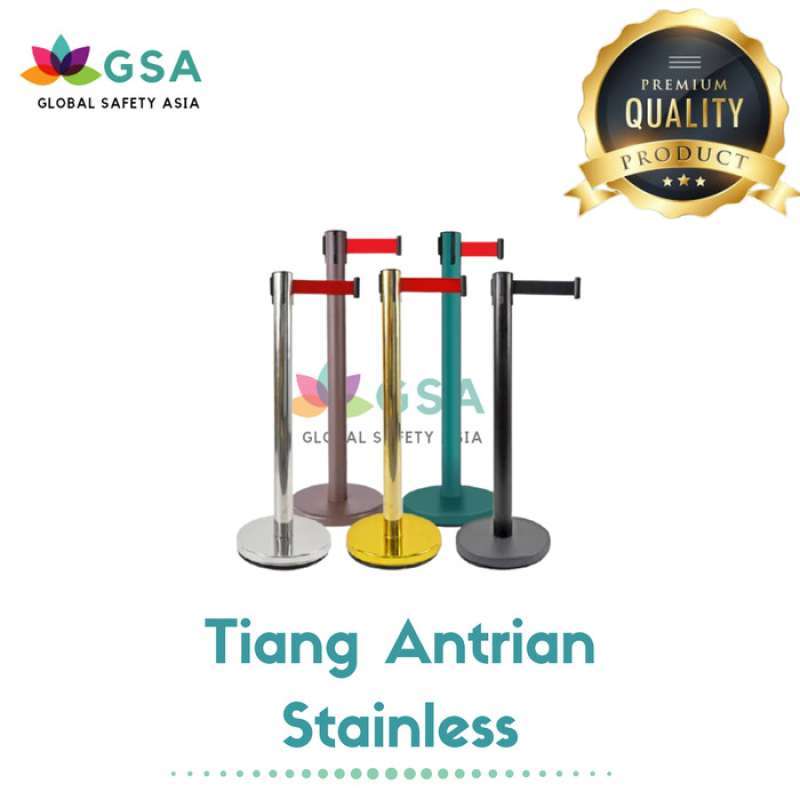 Jual Tiang Antrian Stainless Queue Line Standing Barrier Pembatas ...