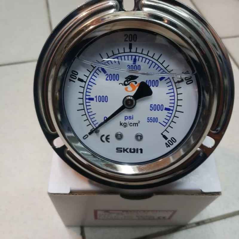Jual Pressure Gauge / Manometer 2,5 inch 250 Bar (kg/cm2) Skon di Seller Khanza Store - Kota ...