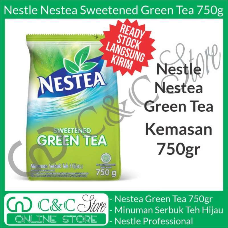 Promo nestea green tea sweetened nestle 750g 750gr 750 g gr teh hijau ...