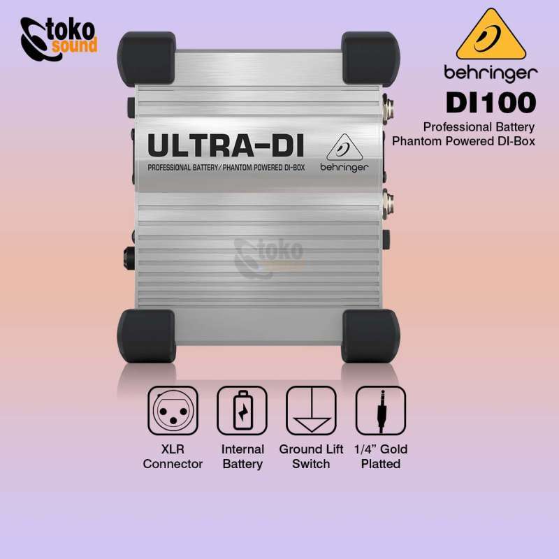 Jual Behringer Di100 / Di 100 - 1 Channel Active Direct Box Di Seller ...