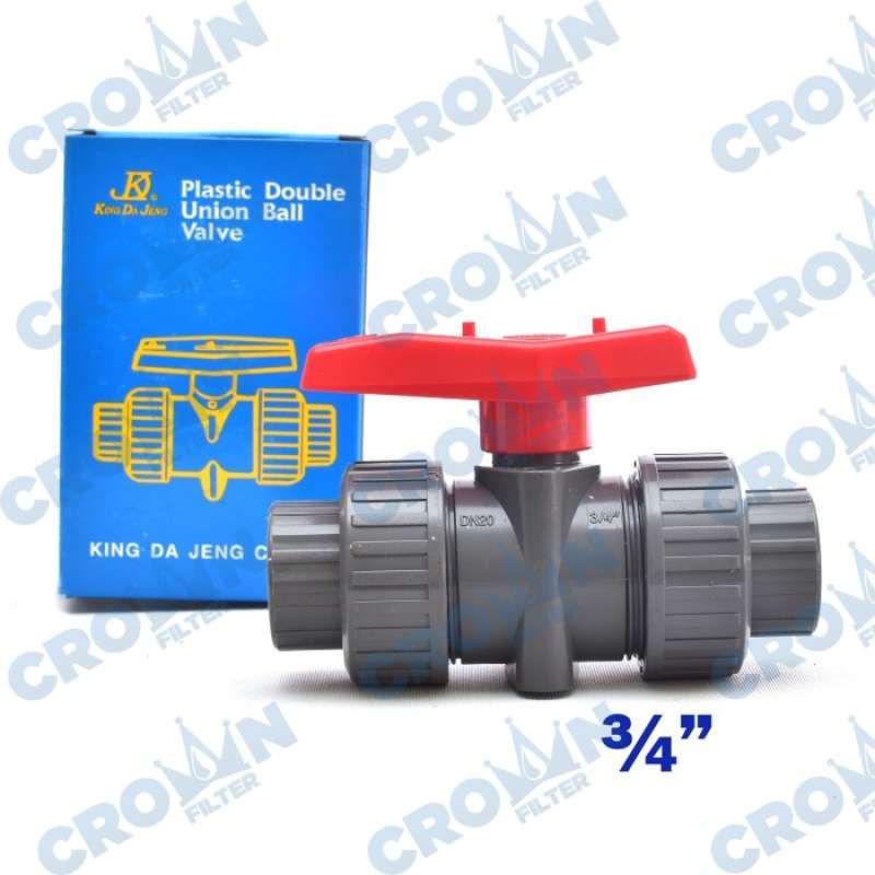 Promo Stop Kran Watermur / Double Union Ball Valve Kdj 3/4 Inch Diskon ...