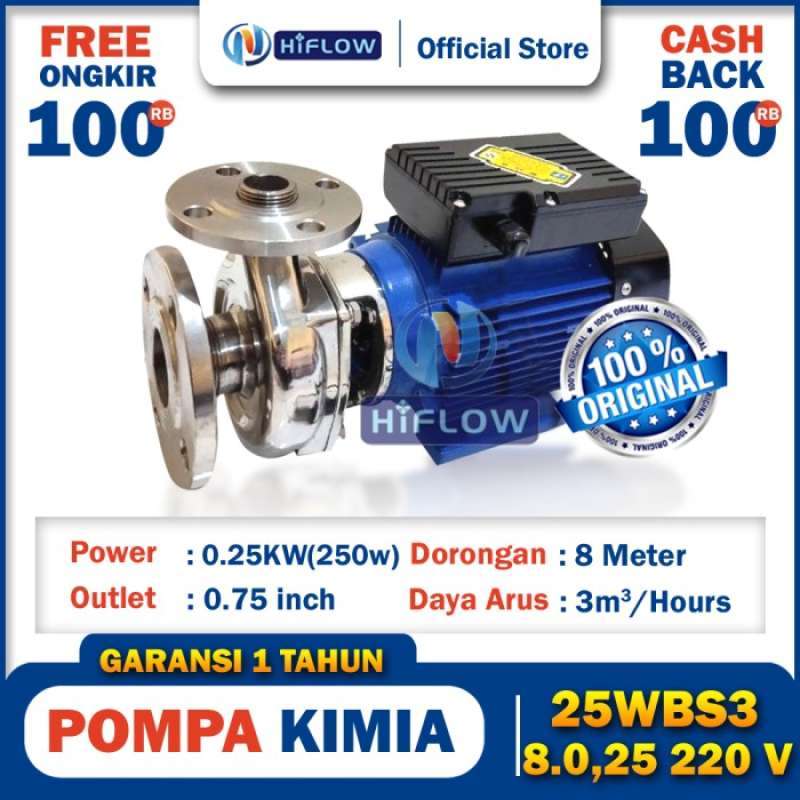 Promo Pompa Cairan Kimia 250watt 3Kubik Asam Pompa Kimia Chemical Pump 220V Diskon 23% di Seller ...