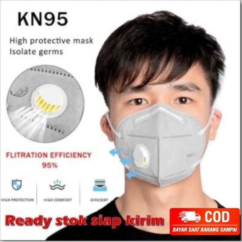 Jual MASKER KN95 VENTILATOR / FILTER / RESPIRATOR INDIVIDUAL PACKAGING ...