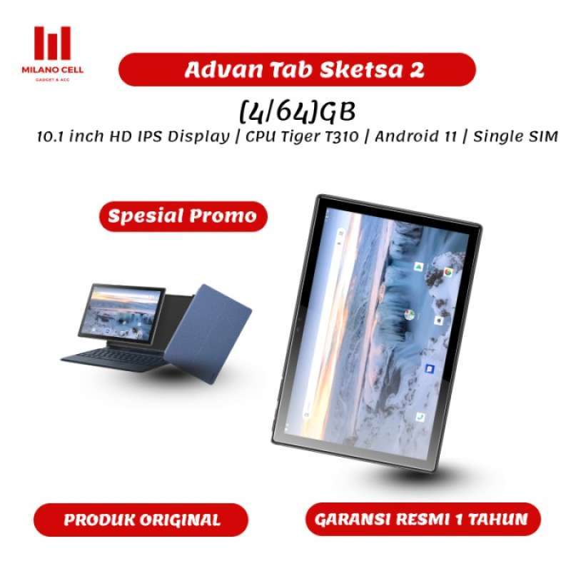 Promo Advan Tab Sketsa 2 4/64GB 10 inch Tiger T310 Android 11 Garansi ...