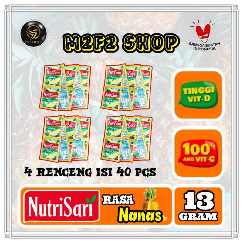 Promo NutriSari Minuman Serbuk Rasa Nanas Sachet - 13 gr (Kemasan 4 ...