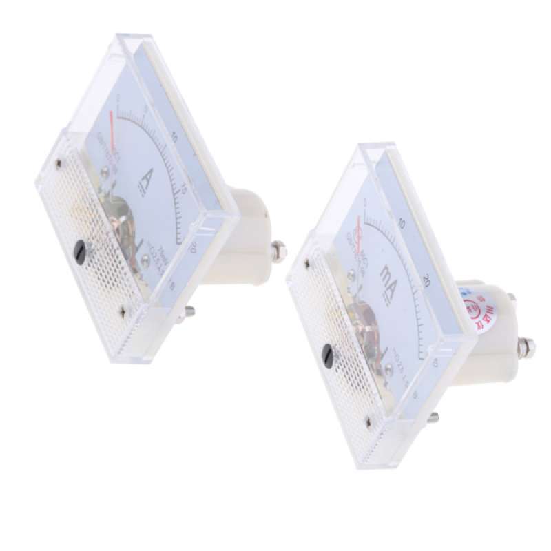 Jual 2Pcs DC Analog Amp Meter Ammeter Current Panel Ampere Meter ...